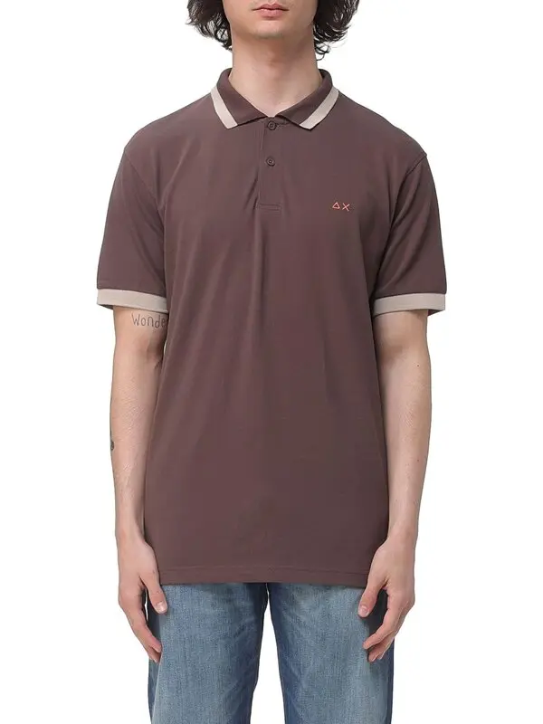 SUN 68 Polo Shirt - Brown