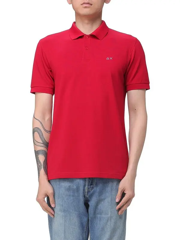 SUN 68 Polo Shirt - Red