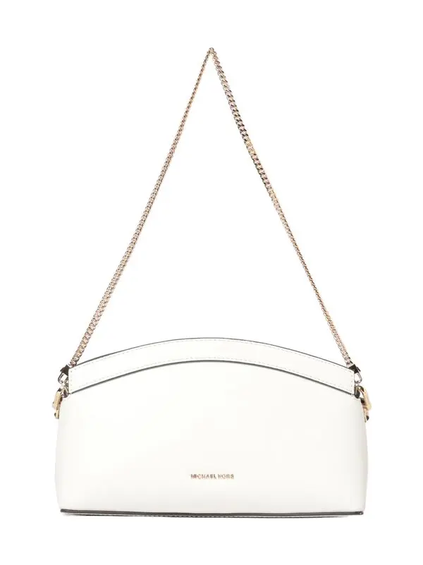 Michael Kors Shoulder Bag With Chain Strap - White