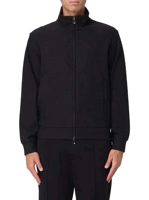 Emporio Armani Zip-up Sweatshirt - Black