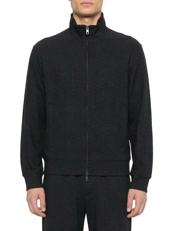 Emporio Armani Zip-up Sweatshirt - Blue