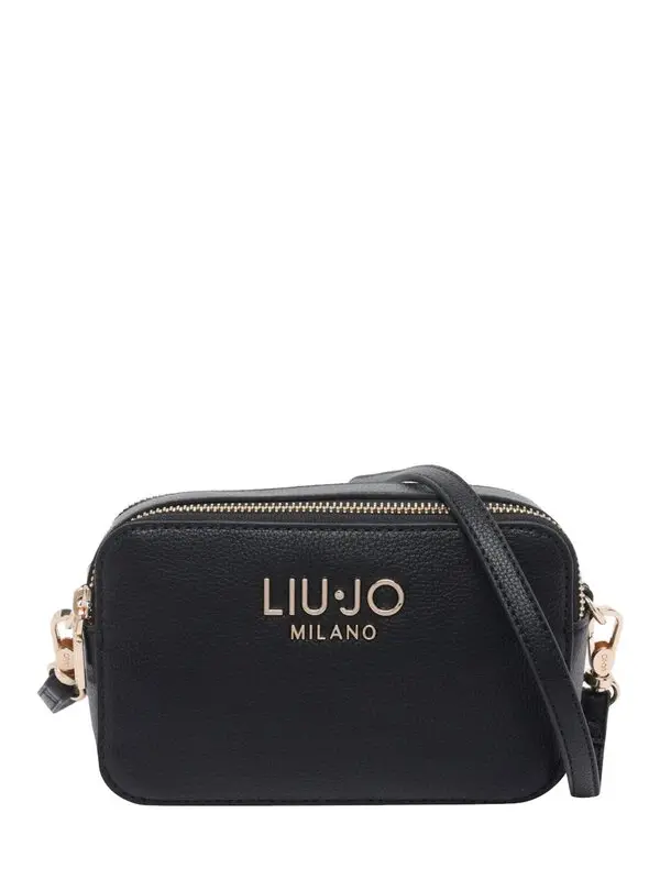 Liu Jo Grained Faux Leather Ridhi Mini Crossbody Bag - Black