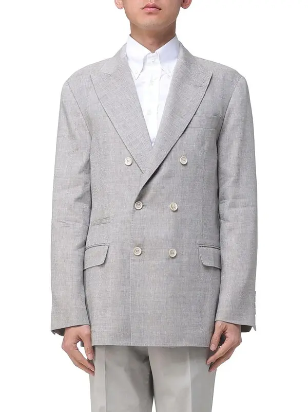 Brunello Cucinelli Double Breasted Blazer - Brown