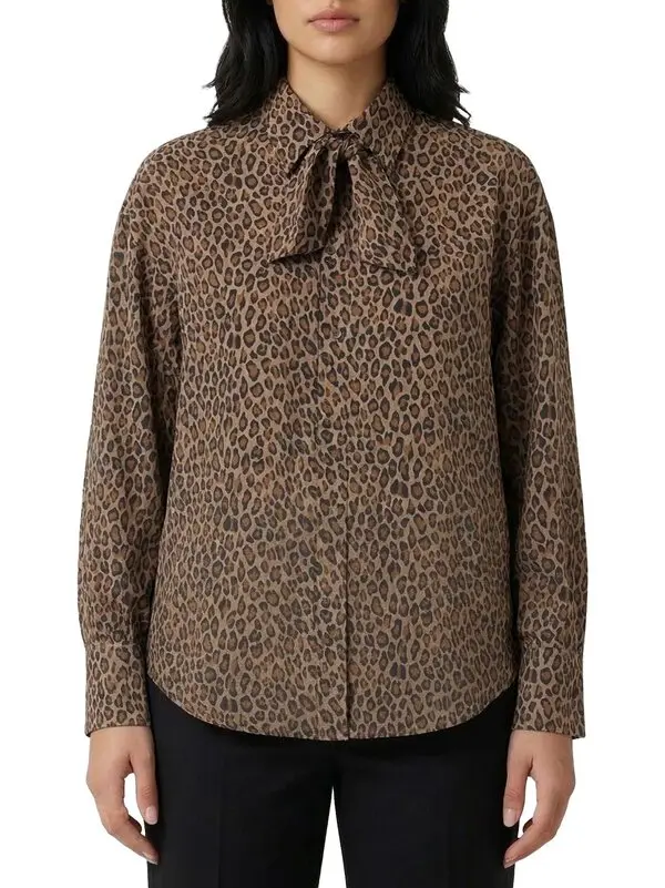 SA SU PHI Printed Shirt - Brown