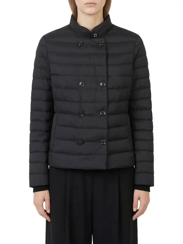 MOORER Double Breasted Jacket - Black