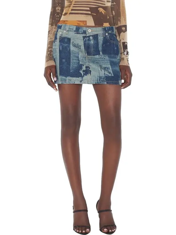 JEAN PAUL GAULTIER Mini Skirt - Denim