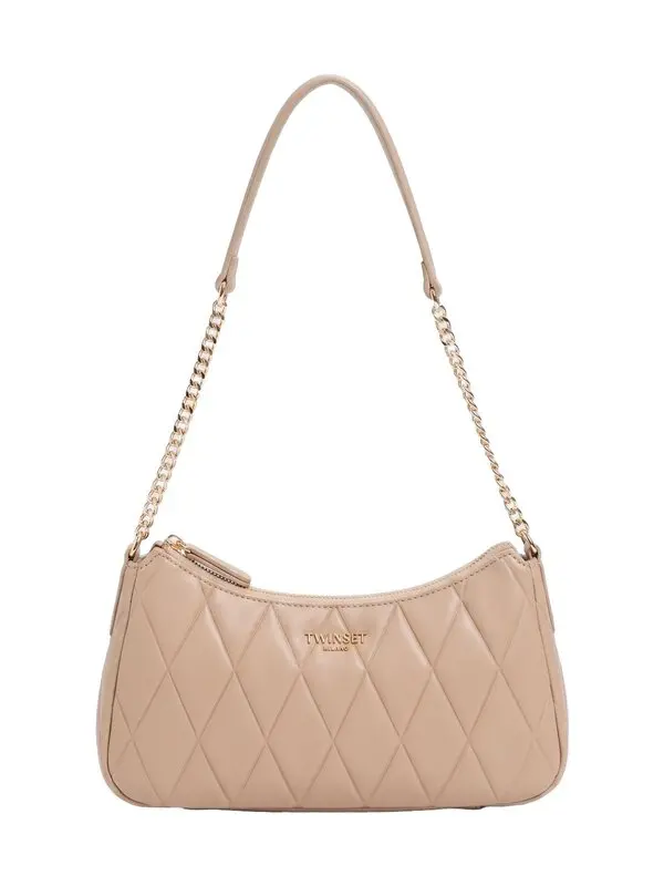 TWINSET Quilted Shoulder Bag - Sand