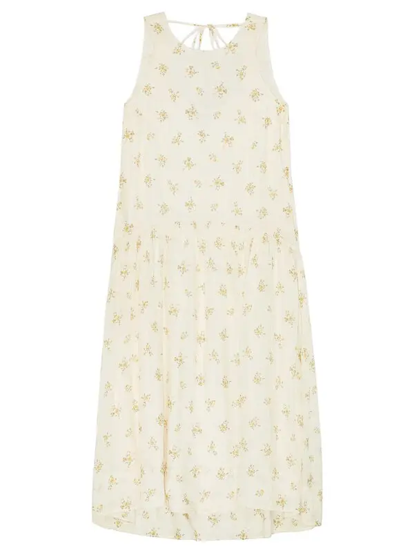 GANNI Floral Dress - White