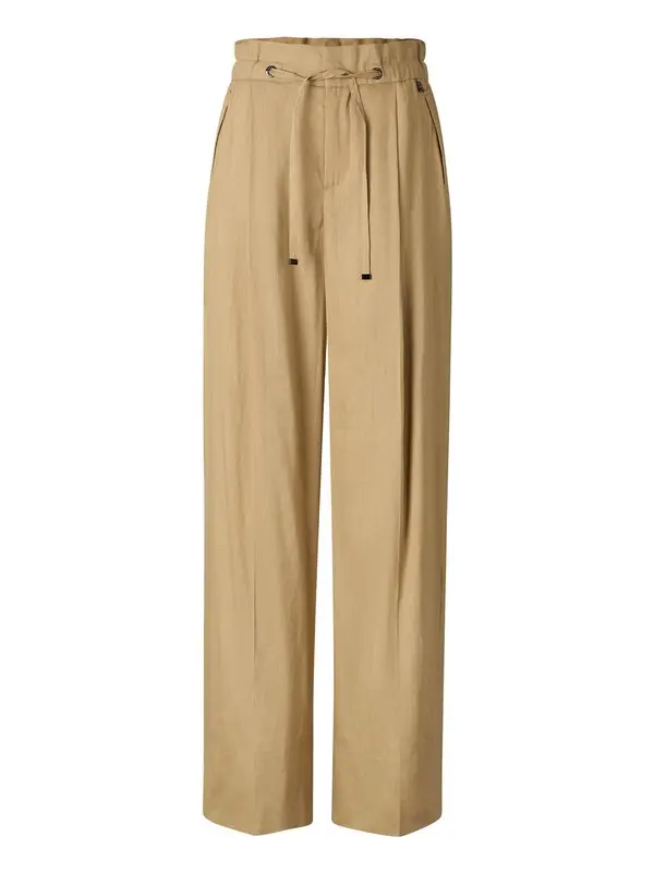 Bogner Candy Linen Blend Pants - Camel