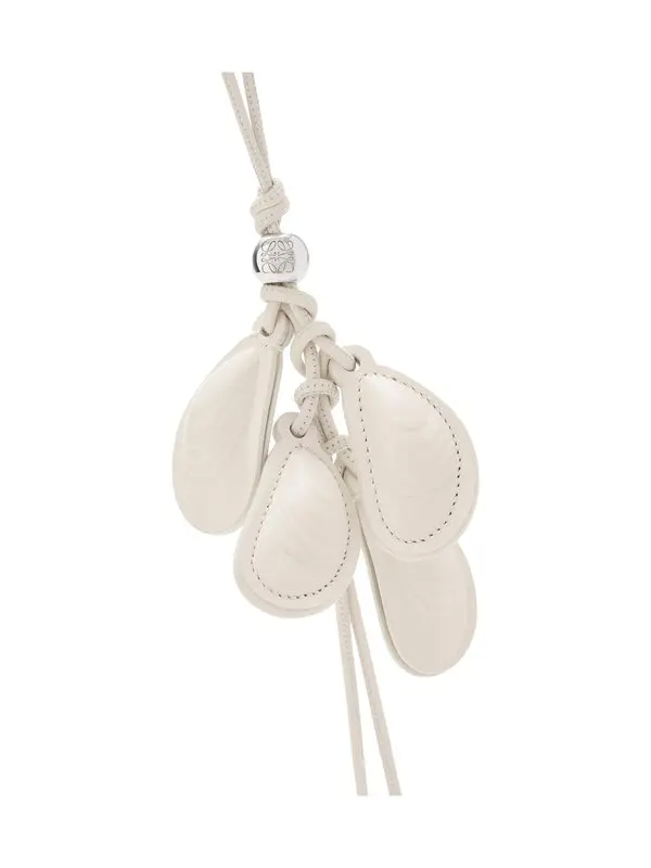 Loewe Leather Multi-shell Bag Charm - White