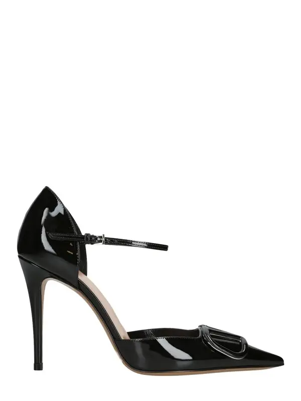 Valentino Garavani Patent Leather Vlogo D’orsay Pumps - Black