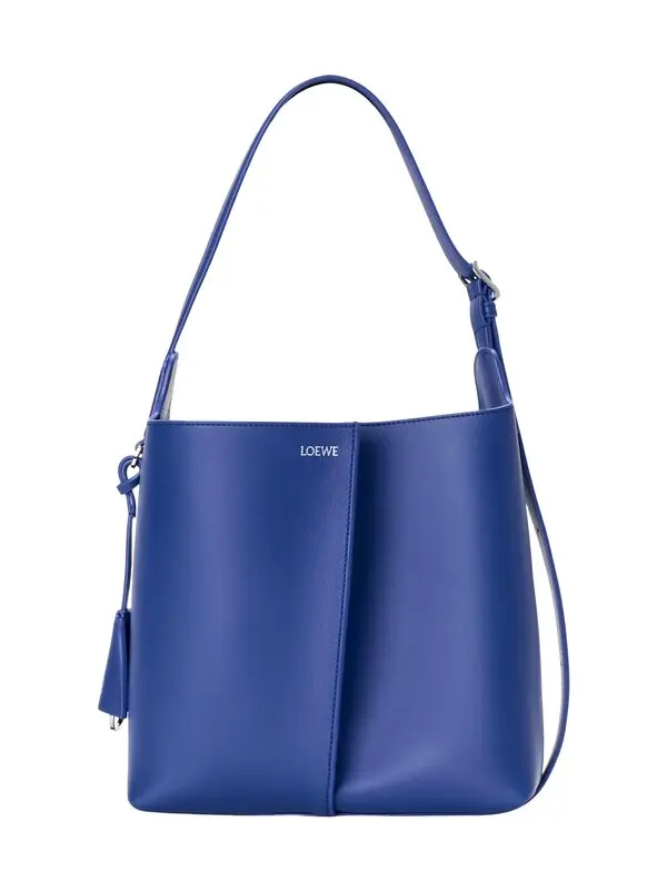 Loewe Medium Leather Bilbao Bucket Bag - Blue