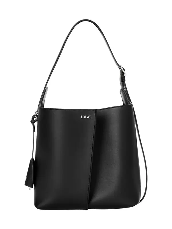 Loewe Medium Leather Bilbao Bucket Bag - Black