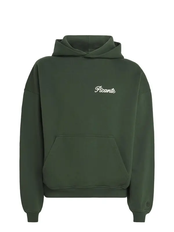 PICANTE Organic Cotton Tailor Logo Hoodie - Green