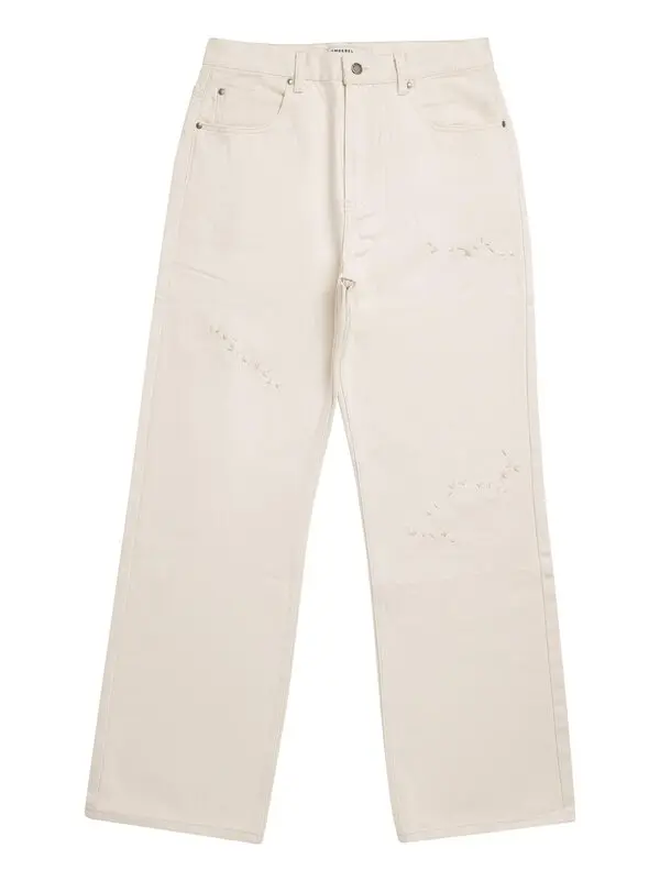 DOMREBEL Bootcut Jeans - Beige