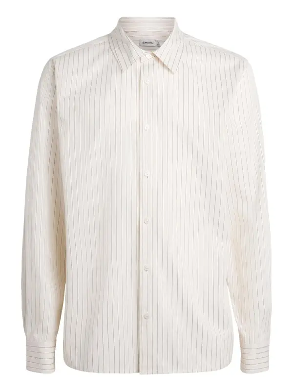 Simkhai Cotton-blend Pinstripe Shirt - White