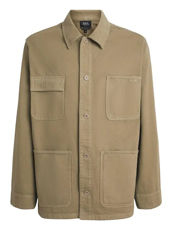 A.p.c. Wool Shacket - Green