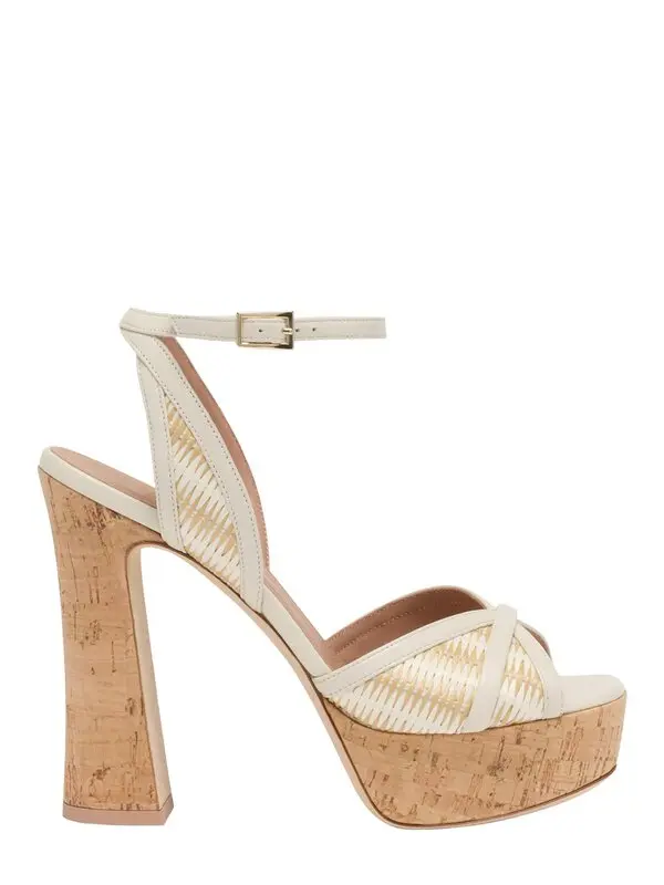 MALONE SOULIERS Sylvie Platform Sandals - Beige