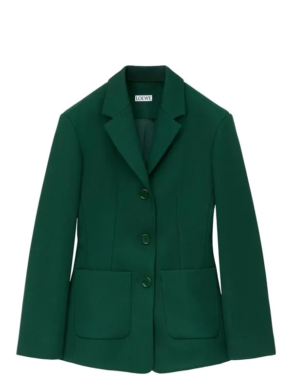 Loewe Wool-blend Blazer - Green