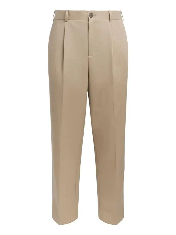 WAX LONDON Pleated Aubyn Trousers - Beige