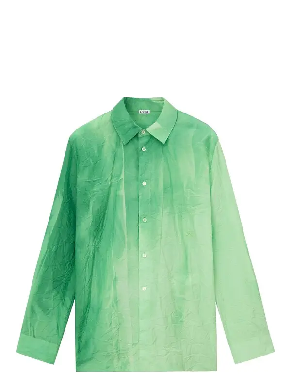 Loewe Cotton-blend Gradient Shirt - Green
