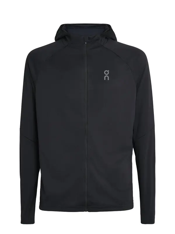 On Climate Zip-up Technical Hoodie - Black