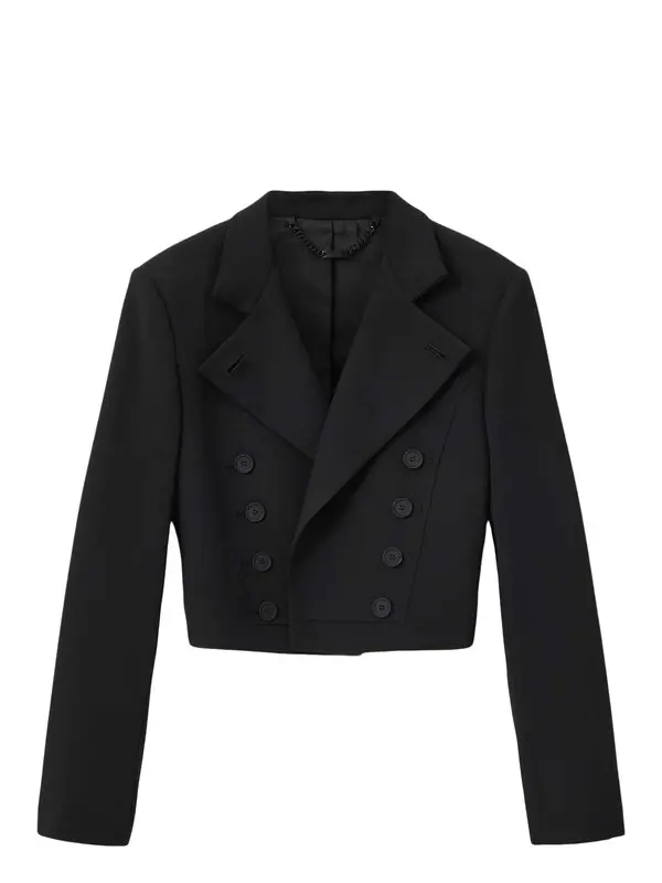 ALLSAINTS Raina Cropped Blazer - Black