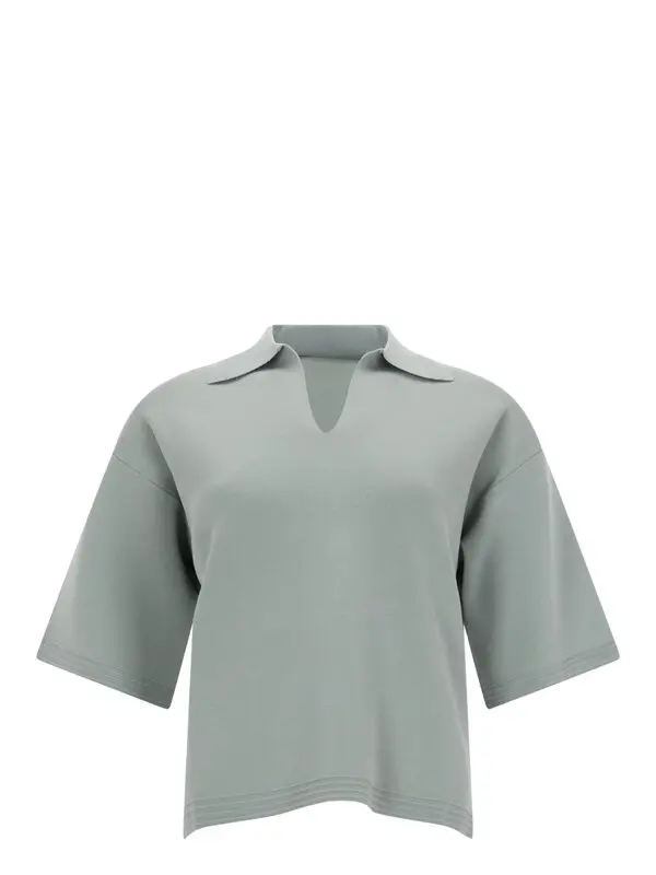 Max Mara Viscose Top - Green