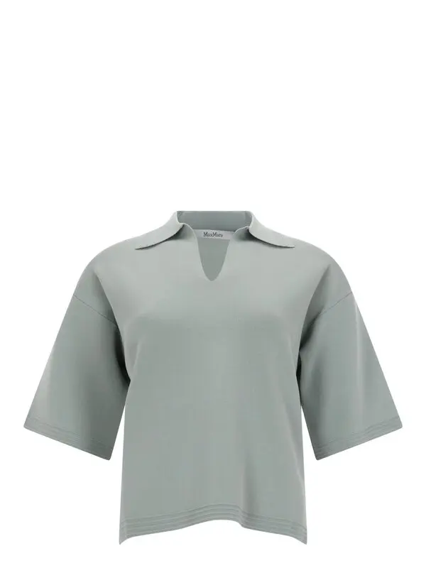 Max Mara Viscose Top - Green