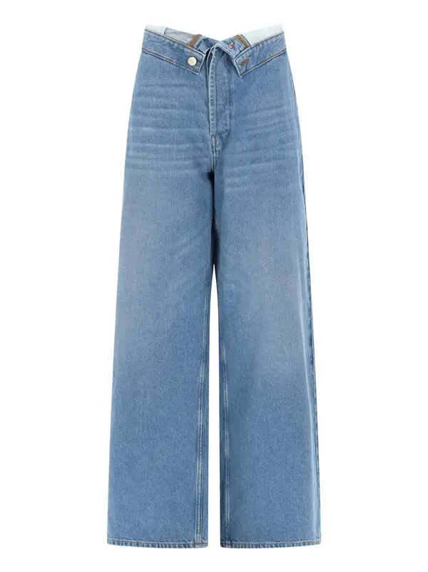 AMISH Wide Leg Jeans - Denim