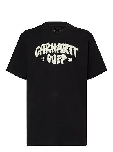 Carhartt Work In Progress Cloud Logo-print Cotton T-shirt - Black