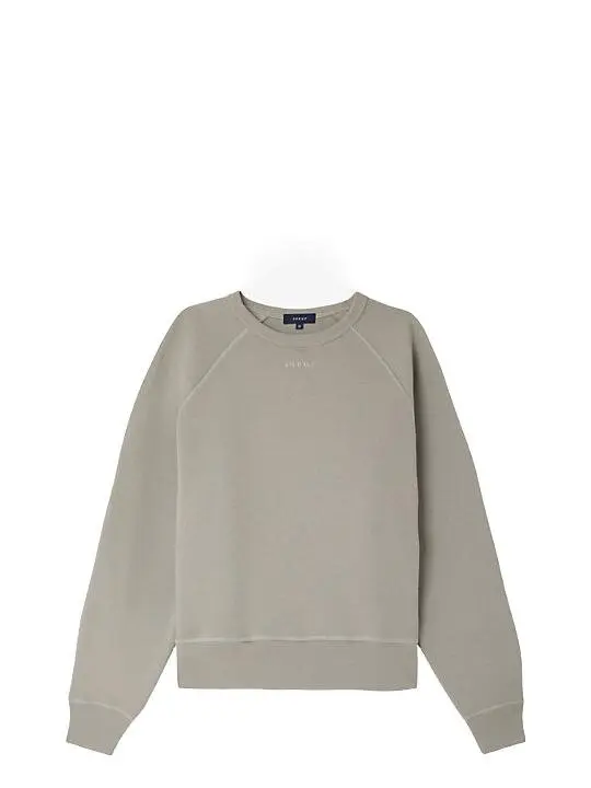 Soeur Brand-embroidered Cotton Sweatshirt - Gris Clair Chine