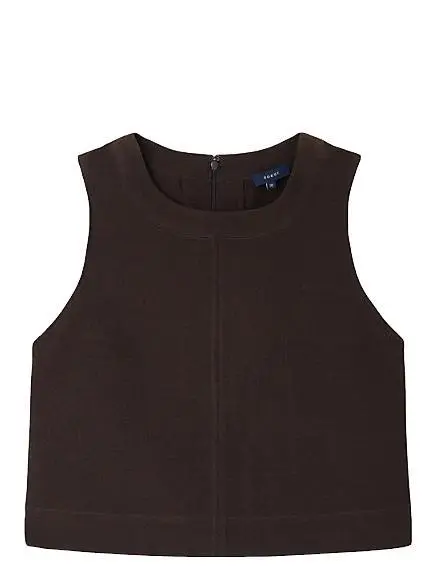 Soeur Pampa Sleeveless Cotton-canvas Top - Chocolat