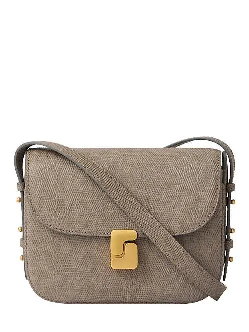 Soeur Bellissima Mini Leather Cross-body Bag - Gris