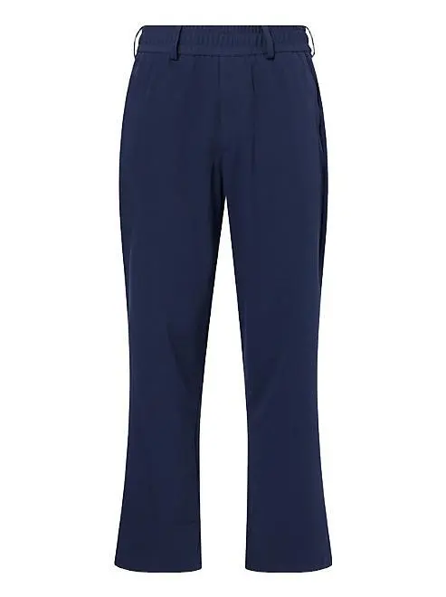 MALBON Straight-leg Stretch-woven Trousers - Navy