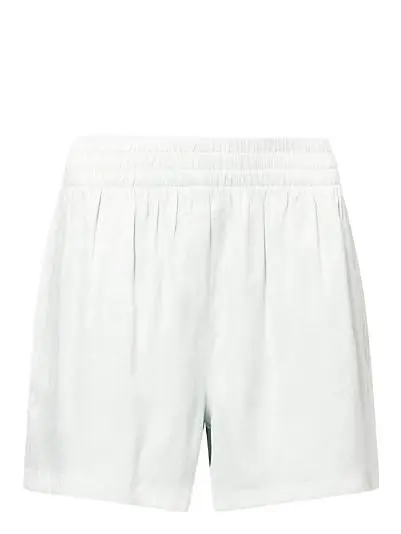 ANINE BING Kam High-rise Woven Shorts - Green