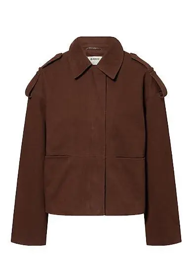 4TH & RECKLESS Kourt Classic-collar Cotton Jacket - Choc
