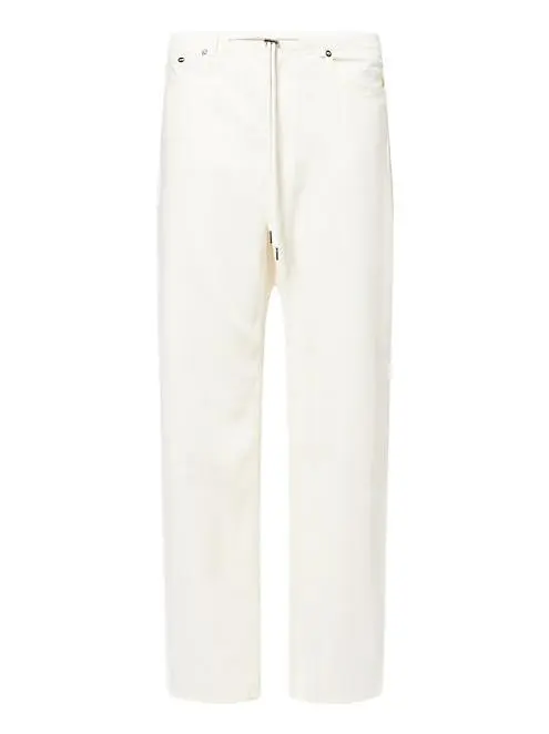 Rails Normandie Wide-leg Cotton-blend Trousers - Ivory