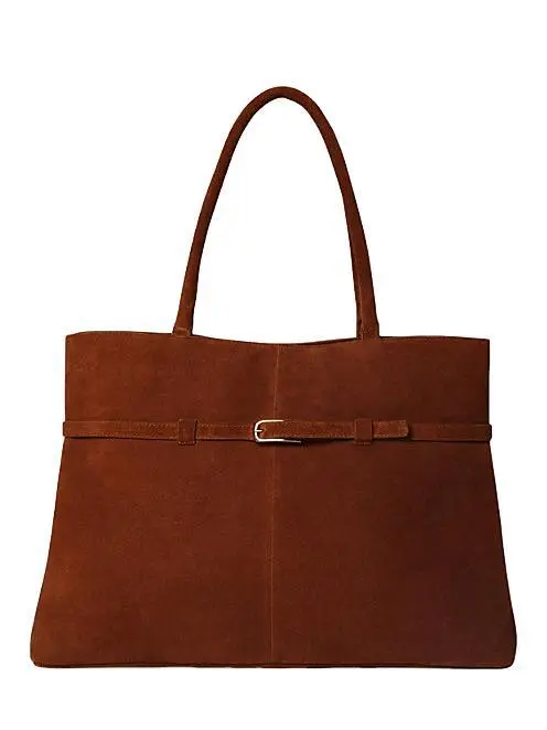 Whistles Suede Tote Bag - Brown