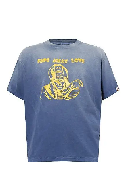 A BATHING APE General Graphic-print Cotton T-shirt - Navy