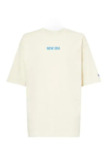New Era Graphic-print Oversized Cotton T-shirt - White