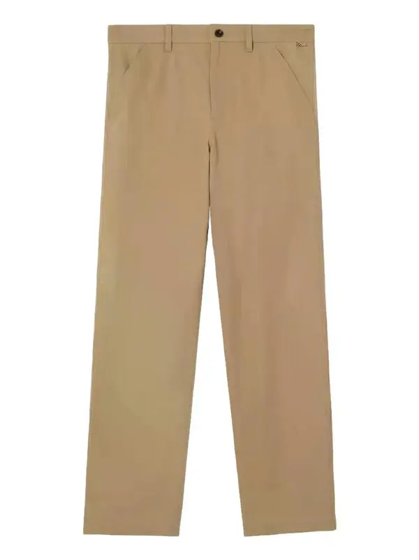 Burberry Cotton Twill Chinos - Neutrals