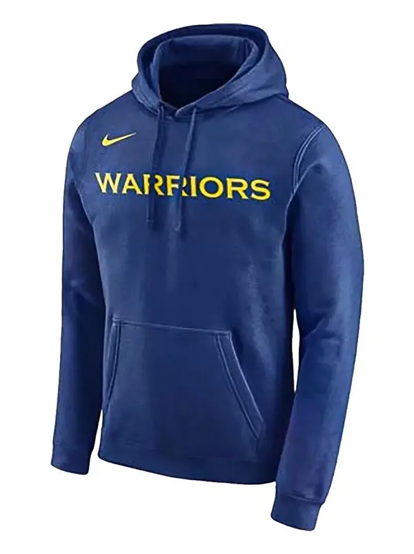 Nike Nba Golden State Warriors Dri-fit Spotlight Hoodie - Blue