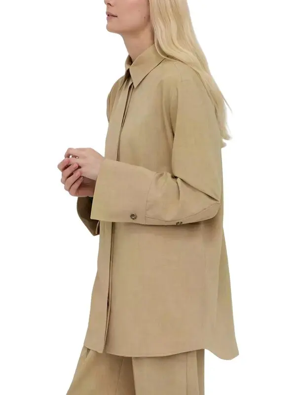 HERSKIND Cato Buttoned Shirt Jacket - Neutrals