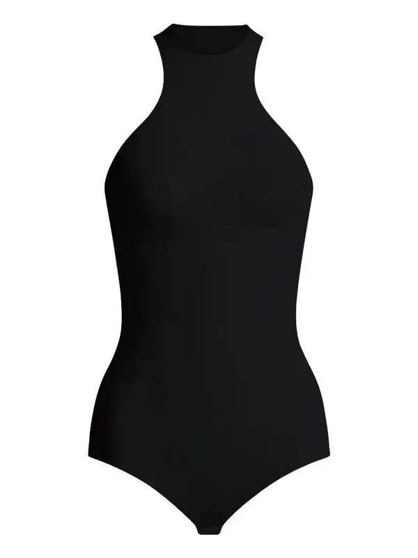 Alberta Ferretti Halterneck Sleeveless Bodysuit - Black