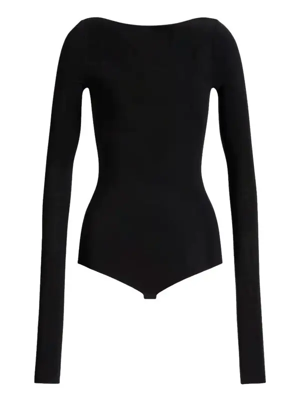 Alberta Ferretti Long-sleeve Bodysuit - Black