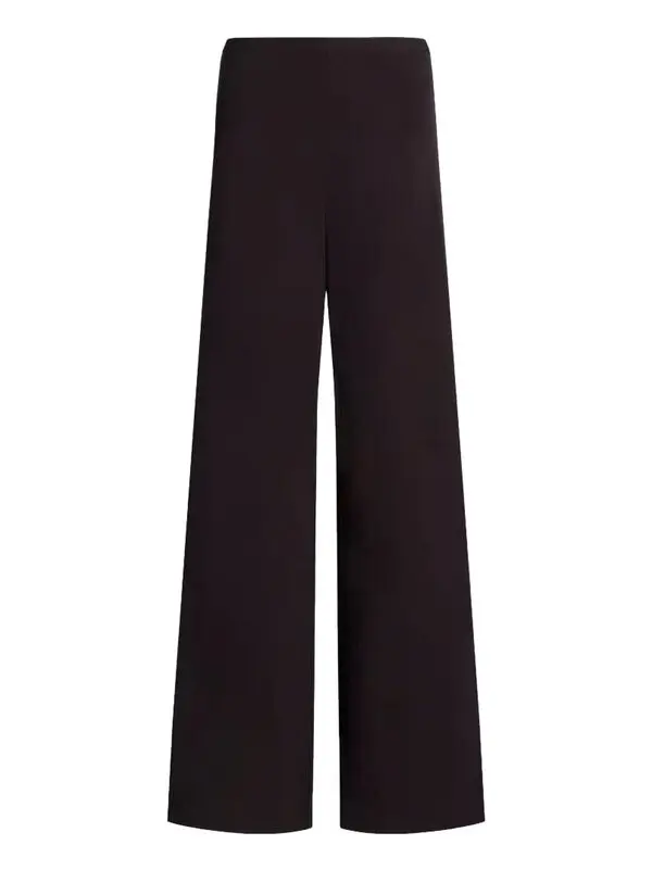 Alberta Ferretti Side-slit Wide-leg Trousers - Brown