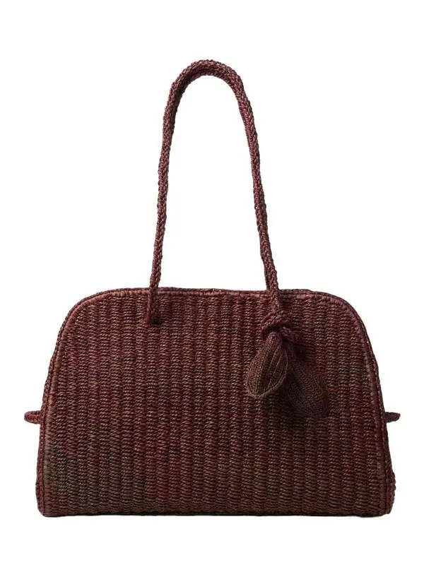 Jacquemus Turismo Raffia Tote Bag - Brown