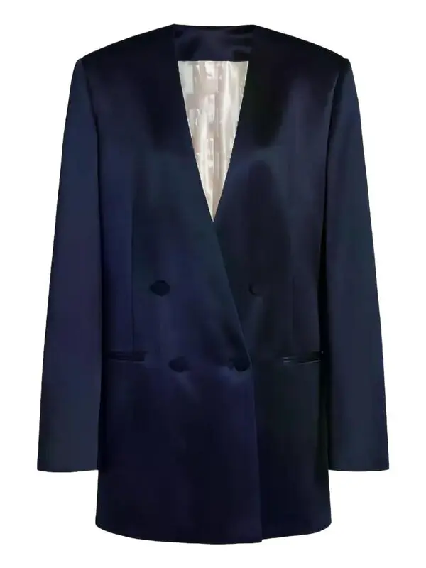 Alberta Ferretti Double-breasted Blazer - Blue