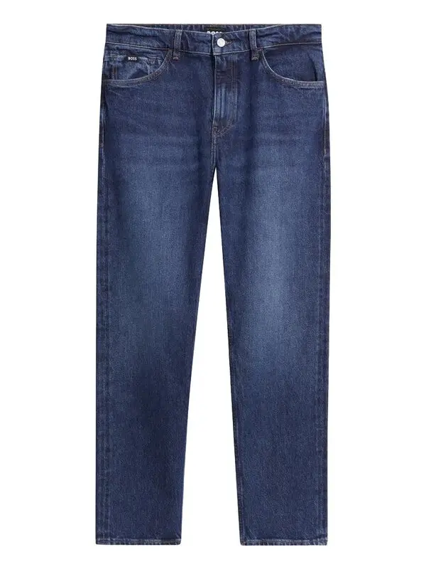 BOSS Ogden Straight-leg Jeans - Navy